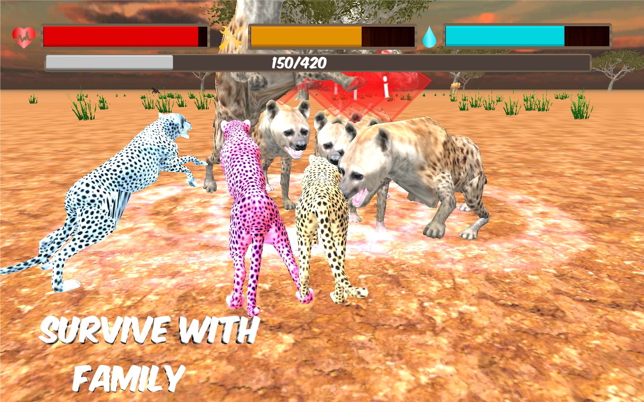 Wild Cheetah Family Simulator 3D:Amazon.in:Appstore for Android