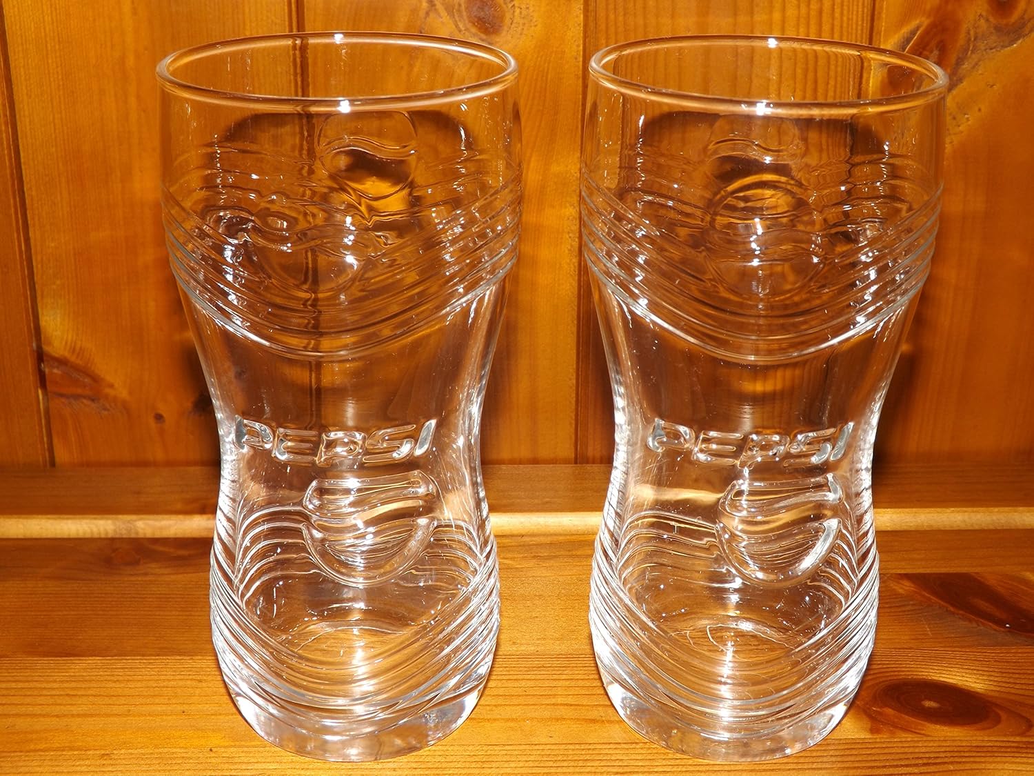 PEPSI GLASS RETRO PEPSI GLASS X 2. PAIR OF RETRO PEPSI GLASSES Pepsi ...