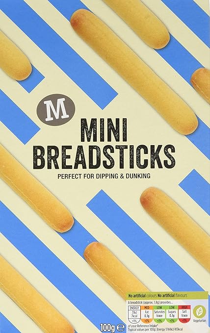 Morrisons Mini Breadsticks, 100 g, Pack of 10: Amazon.co.uk: Grocery