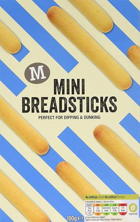 Morrisons Mini Breadsticks, 100 g, Pack of 10: Amazon.co.uk: Grocery
