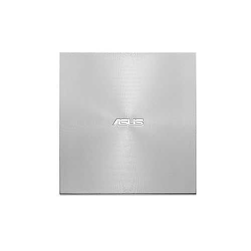 ASUS SDRW-08U9M-U/SIL 13mm External DVD Writer, Compatible with USB 2.0 ...