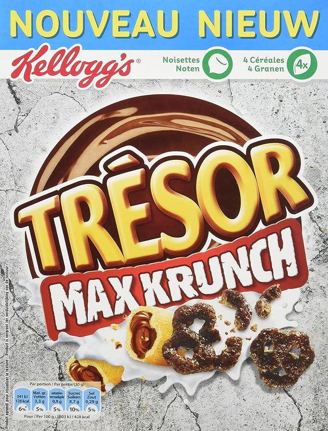 Kellogg's Céréales Trésor Max Krunch 375 g: Amazon.fr: Epicerie