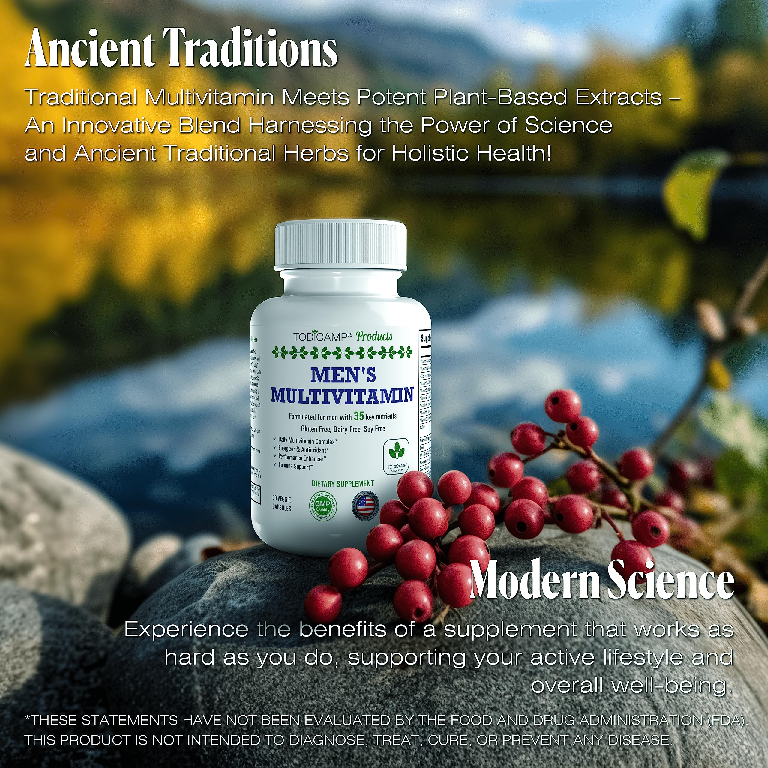Mua TODICAMP Men's Multivitamin & Mineral Complex with Plant-Based ...