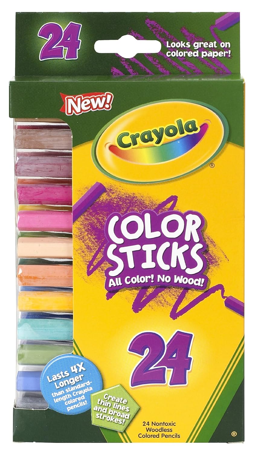 CRAYOLA Lápices de Colores 24 Unidades, 24 Colores Surtidos (68-2324 ...