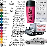 Amazon.com - Personalized Custom Font Name Decal Sticker - Custom Vinyl ...