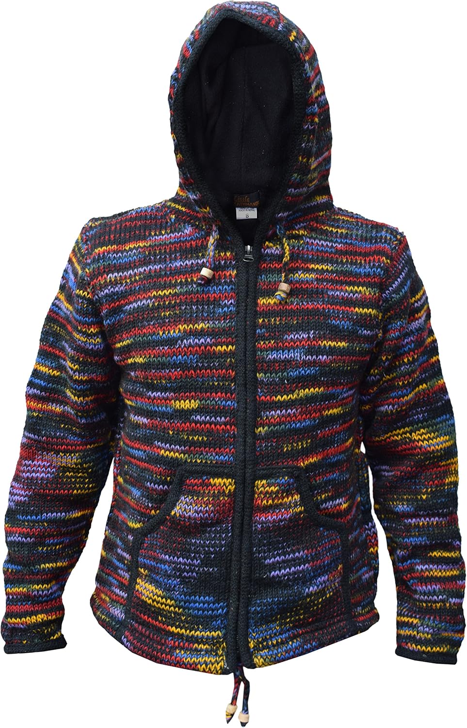 Little Kathmandu Men's Tie Dye Woolen Knitted Fleece Lined Festival ...