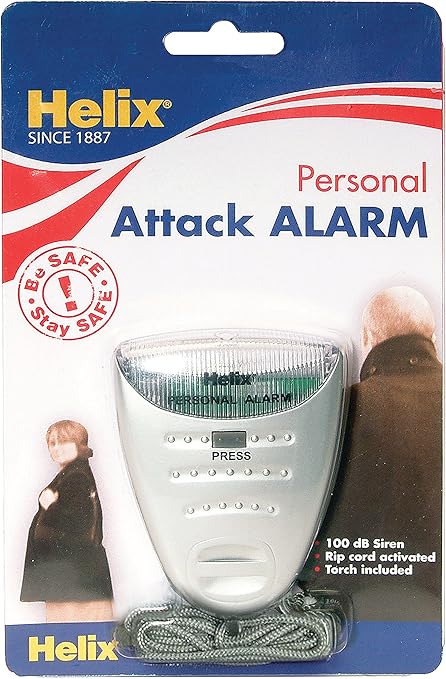 Helix Personal Attack Alarm with Torch 100db Siren: Amazon.co.uk ...