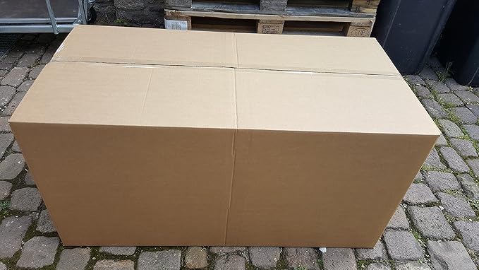 Set of 3 Folding Carton 120x60x60 Giant Wall Cardboard Moving Boxes 2. ...
