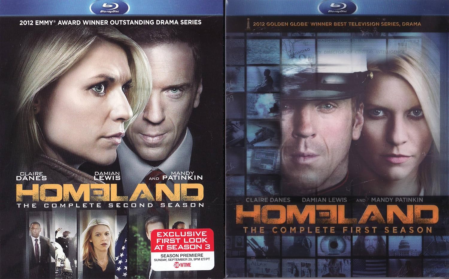 Amazon.com: Homeland: The Complete First and Second Season Blu-ray DVD ...