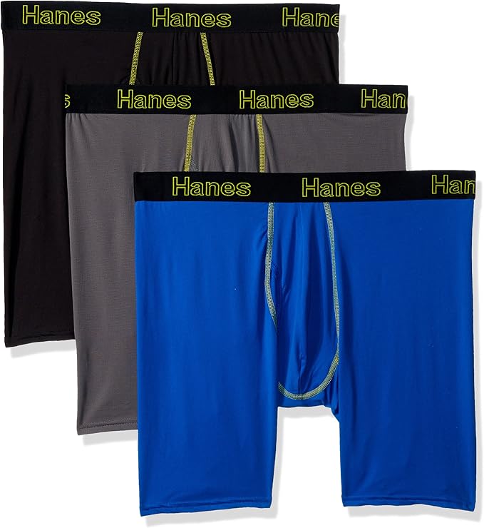 Hanes Mens 3-Pack Comfort Flex Fit Ultra Lightweight Mesh Boxer Brief : Amazon.ca: Clothing ...