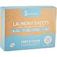 Amazon.com: Free And Clear Hypoallergenic Laundry Detergent Sheets, 50 ...