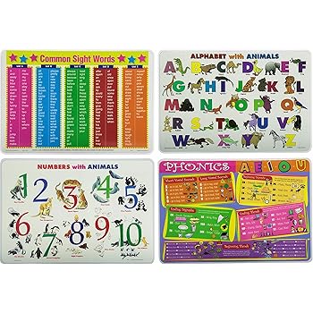 Amazon.com: Melissa & Doug Advanced Subject Skills Placemat Set: United ...