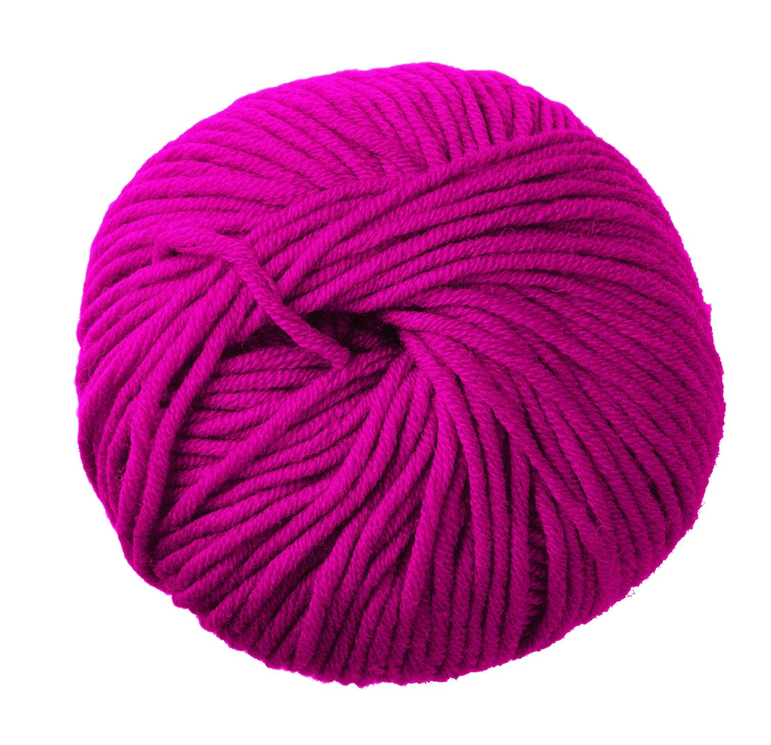DMC WOOLLY 5" Merino Wool, Bright Pink, 80 m, 11.5 x 11.5 x 6 cm ...