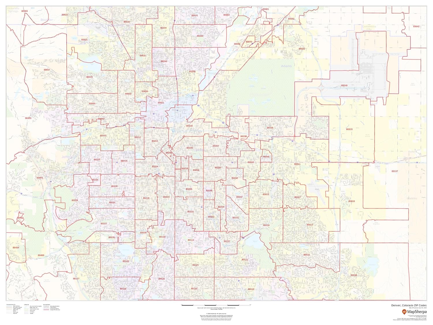 Denver Area Zip Code Map Maping Resources Denver Area Zip Code Map Maping Resources