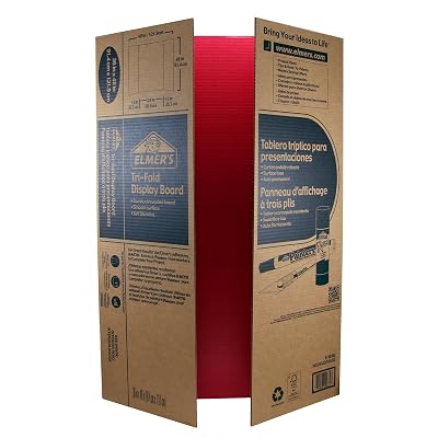 Elmers Tri Fold Display Board Dimensions 36"x48" Tri Fold Foam