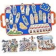 Amazon.com: CHEFAN 4 Pack Felt Board Bible Stories Set, Flannel Board Stories, Nativity Flannel ...
