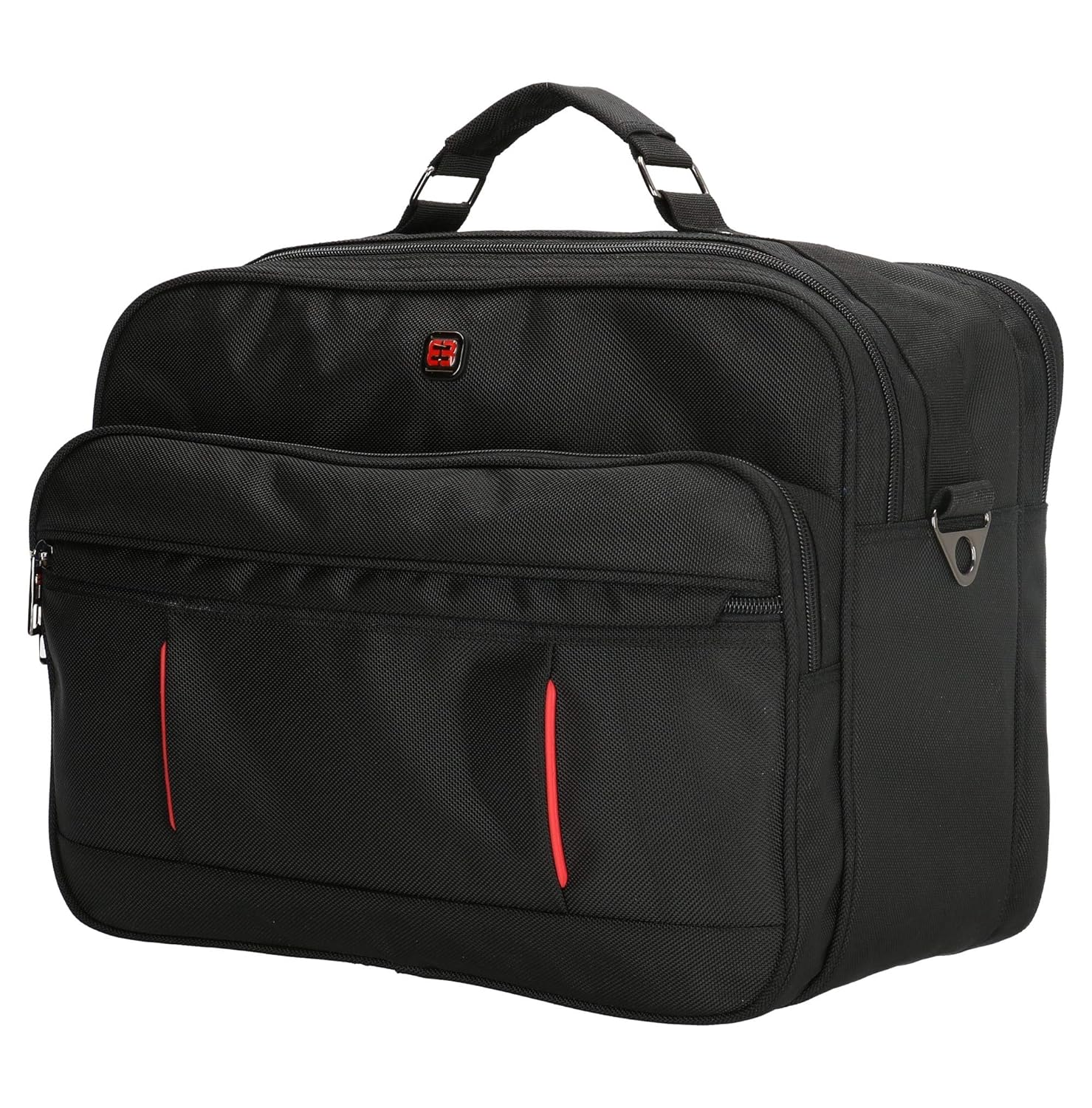 Arbeitstasche-Flugumhänger Umhängetasche-Querformat-Schwarz-39 x29x20cm ...