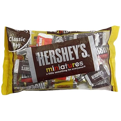 Buy HERSHEYS Miniatures Assortment , 12 Ounce Bag Pack of 6 Online at ...