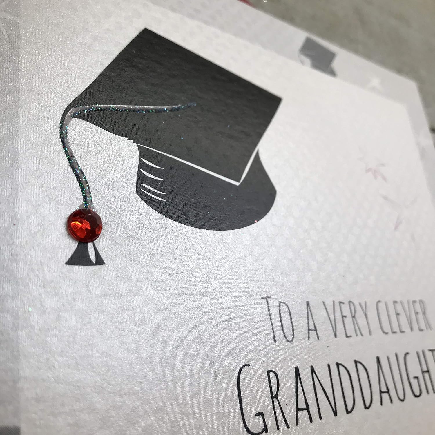 WHITE COTTON CARDS Handmade to A Very Clever Granddaughter Graduation ...