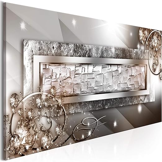 decomonkey Bilder Abstrakt 120x40 cm 1 Teilig Leinwandbilder Bild auf Leinwand Vlies Wandbild ...