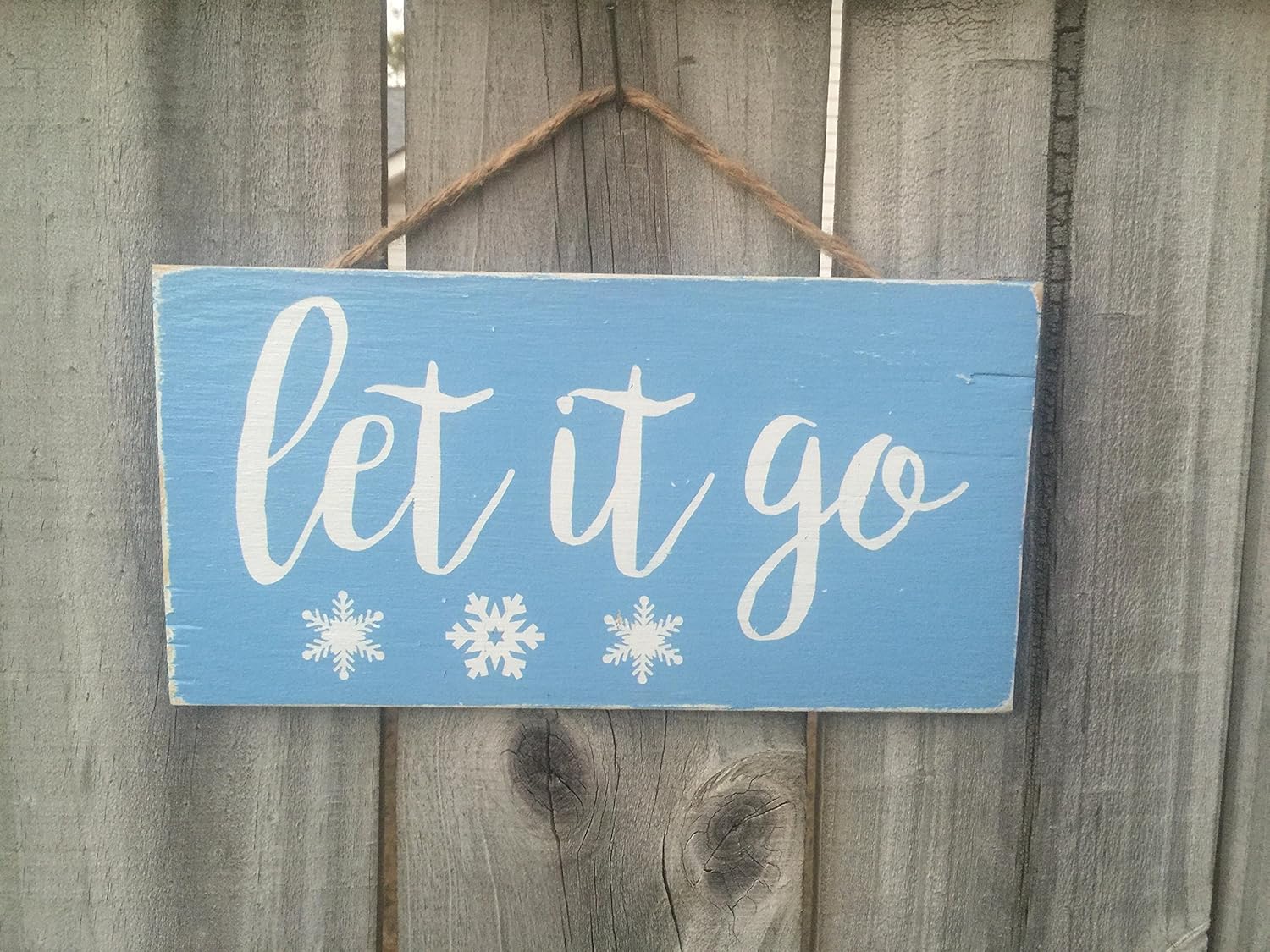 Amazon.com: Let It Go Sign/Rustic Sign/Frozen Inspired Sign/Birthday ...