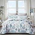 Amazon.com: Coastal Bedding King Size Coastal Quilt with 2 Shams, Nautical Beach Comforter Sets ...