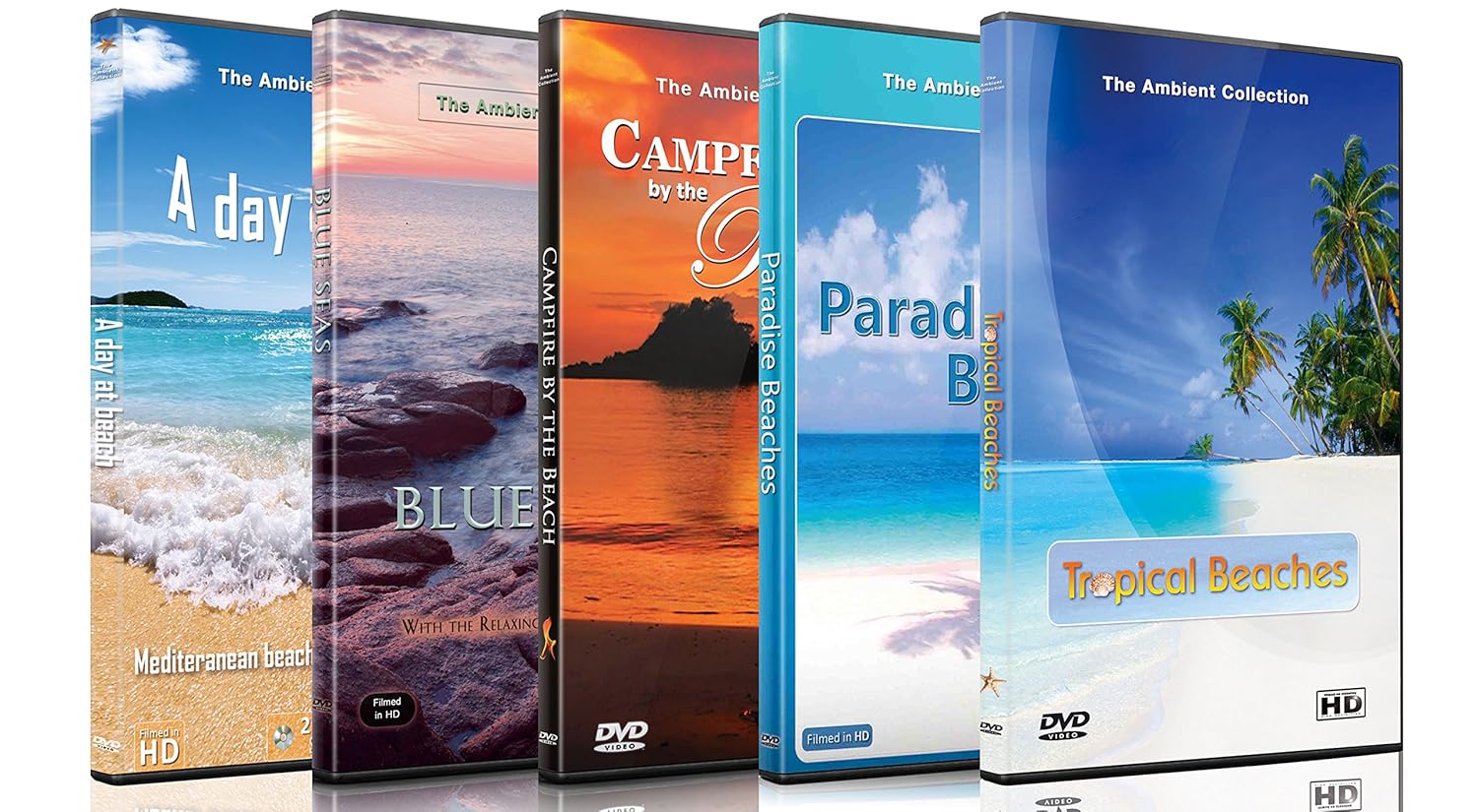 Amazon.com: 5 Disc Set DVD Beach Combo Pack - Campfire and Tropical ...