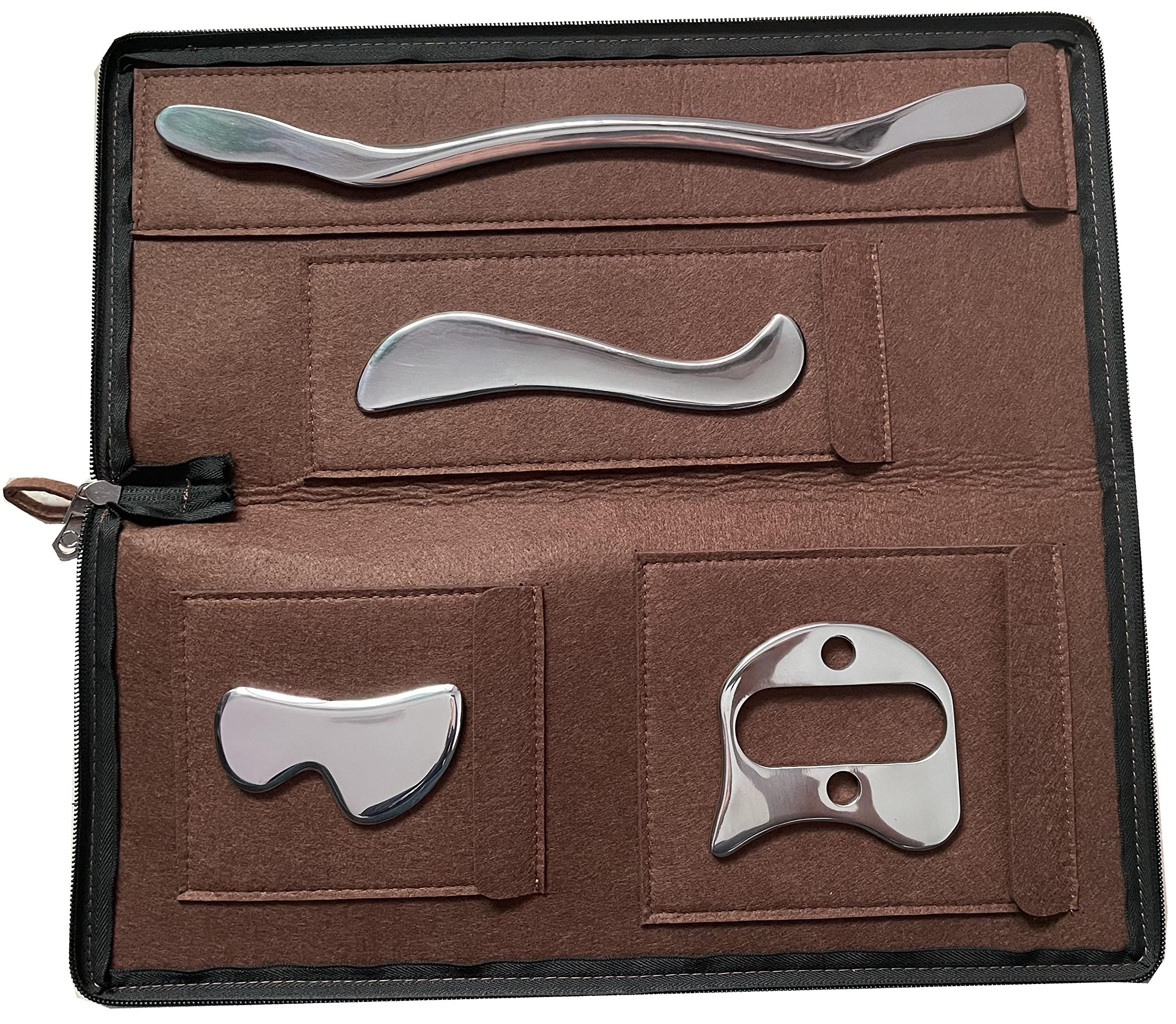 NCCYOOT Gua sha Tool Stainless Steel gua sha-Set 4pcs -iastm Tool ...