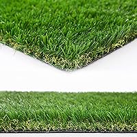 Amazon.com: Natural Artificial Grass Turf 4 FT x 6 FT, Heyroll ...