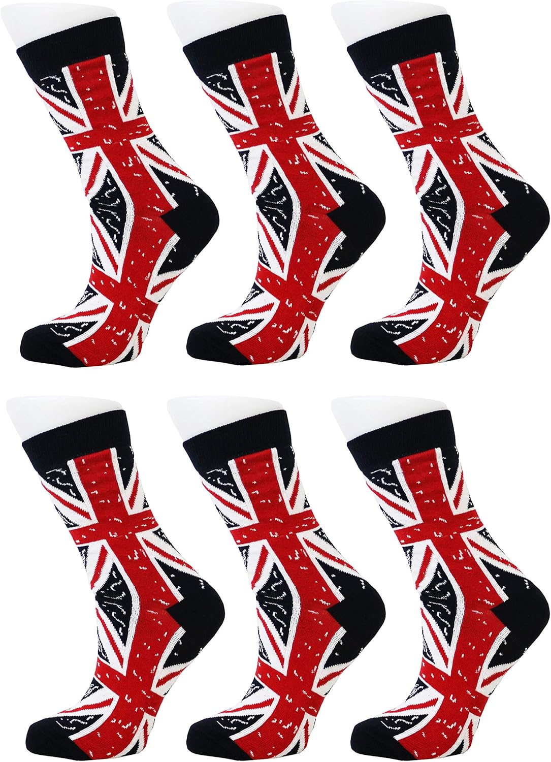 Men's Socks Union Jack British Flag Vintage Style Cotton Rich: Amazon ...