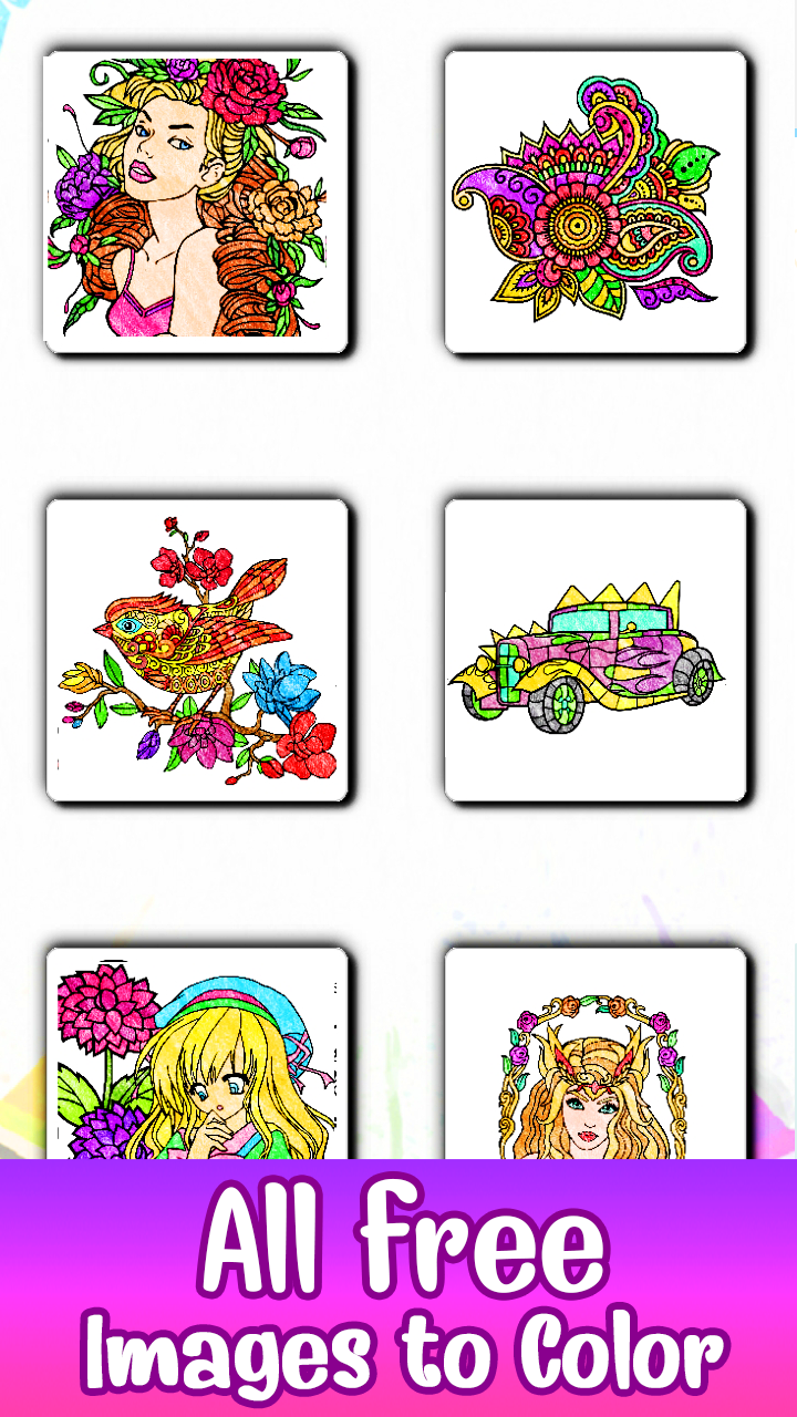 Crayon Color by Number - Grownups Coloring Book Pages:Amazon.com ...