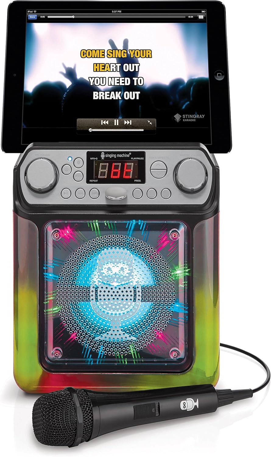 Singing Machine SML650B Bluetooth Karaoke Machine with voice changer ...