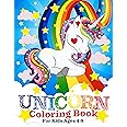 Unicorn Coloring Book for Kids Ages 4-8: Coloring, Two Hoots ...