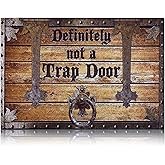 Amazon.com: BVEPSQ Definitely Not A Trap Door - Indoor and Outdoor Vintage Novelty Decorative ...