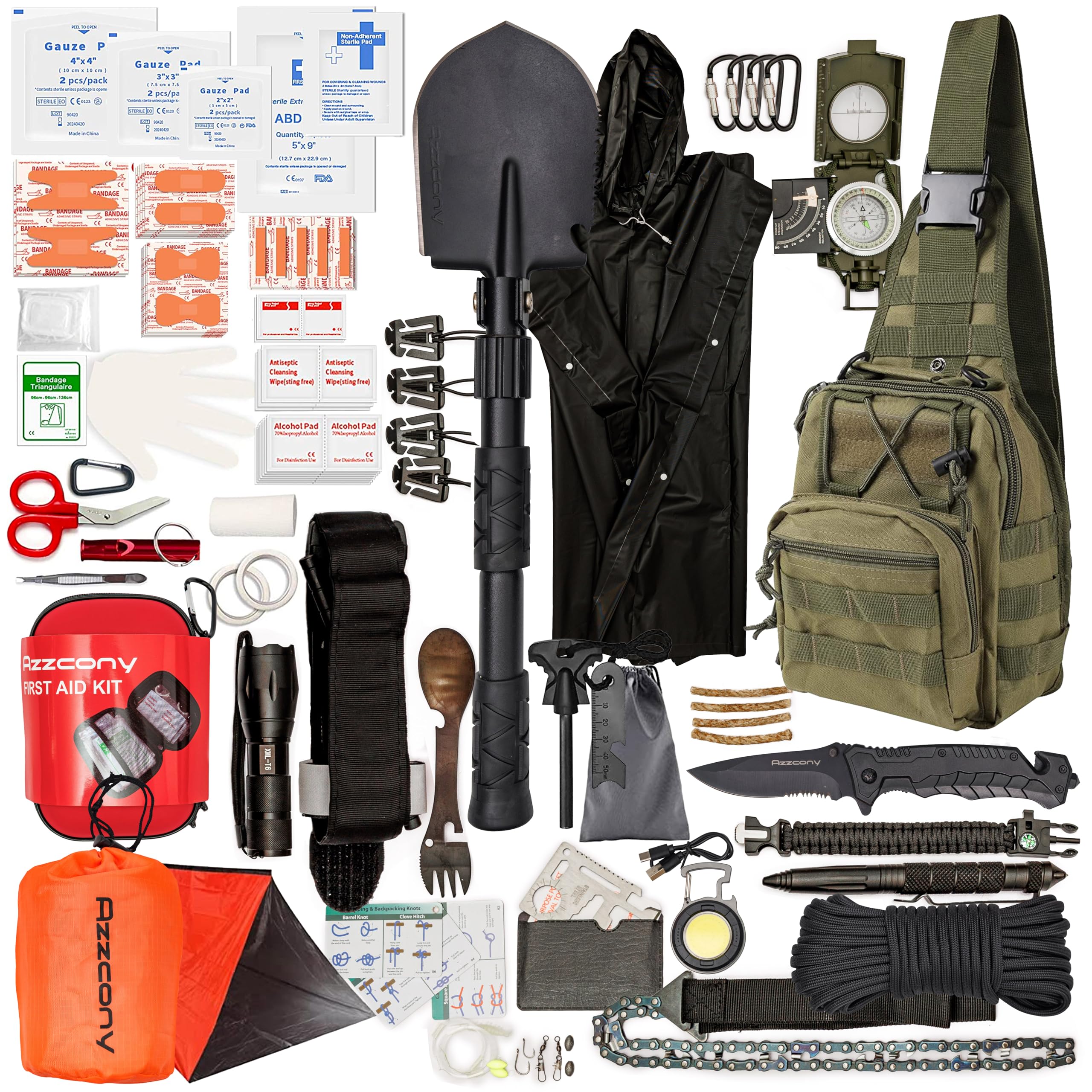 Mua Emergency Survival Kit - First Aid & Tourniquet - EDC Go Bugout Bag ...