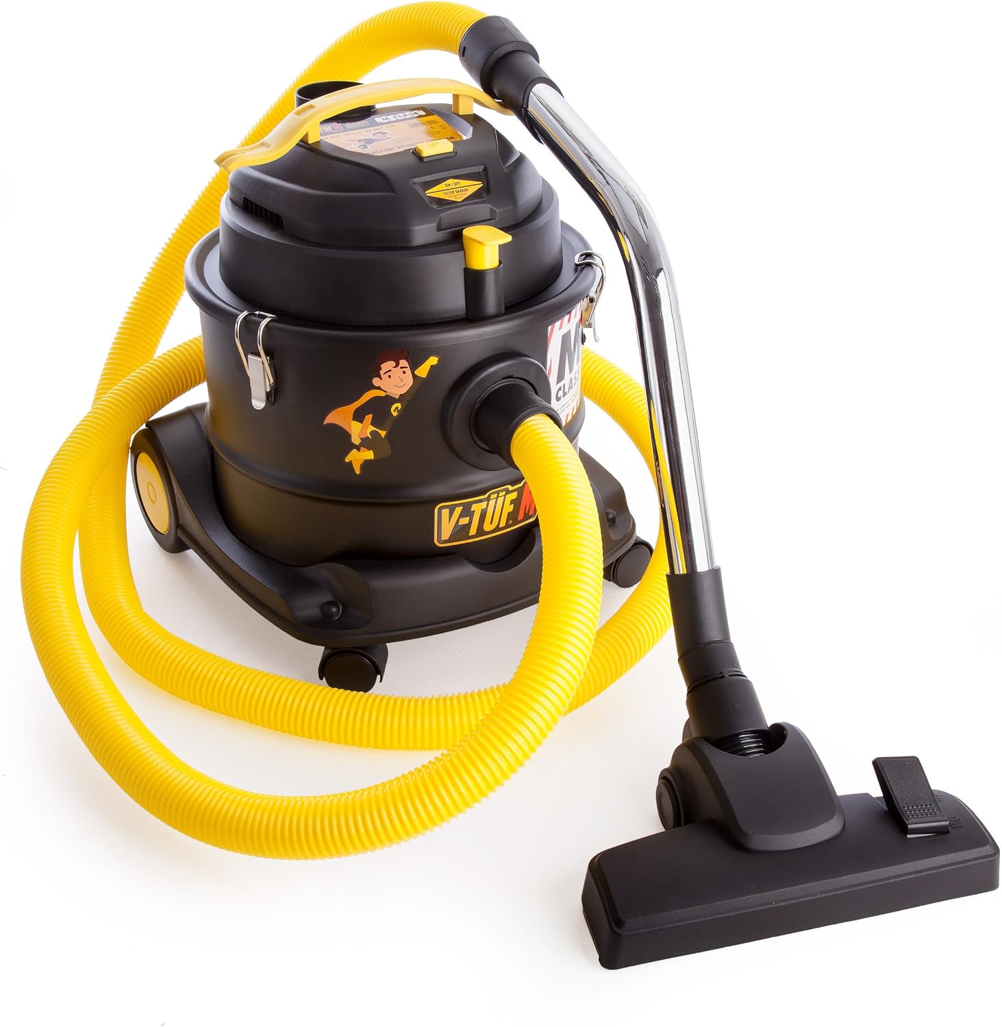 V-TUF VTM1240 M Class Dust Lung Safe Vacuum Cleaner, 240 V, Yellow ...