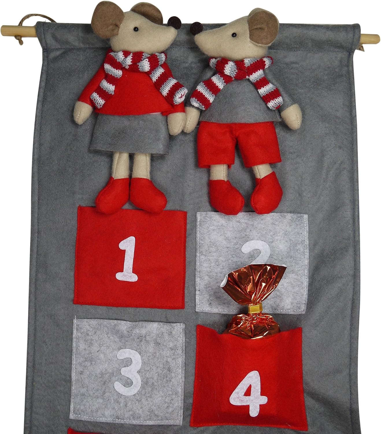 khevga Advent Calendar mouse size XXL with large pockets to fill up ...