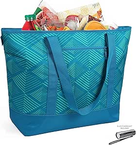 Amazon.com: 12 Gallon Insulated Mega Tote Blue Bag for Transporting ...