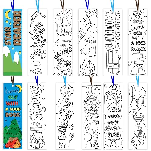 Color Your Own Bookmark 75Pcs Purim Color Your Own Bookmarks Happy