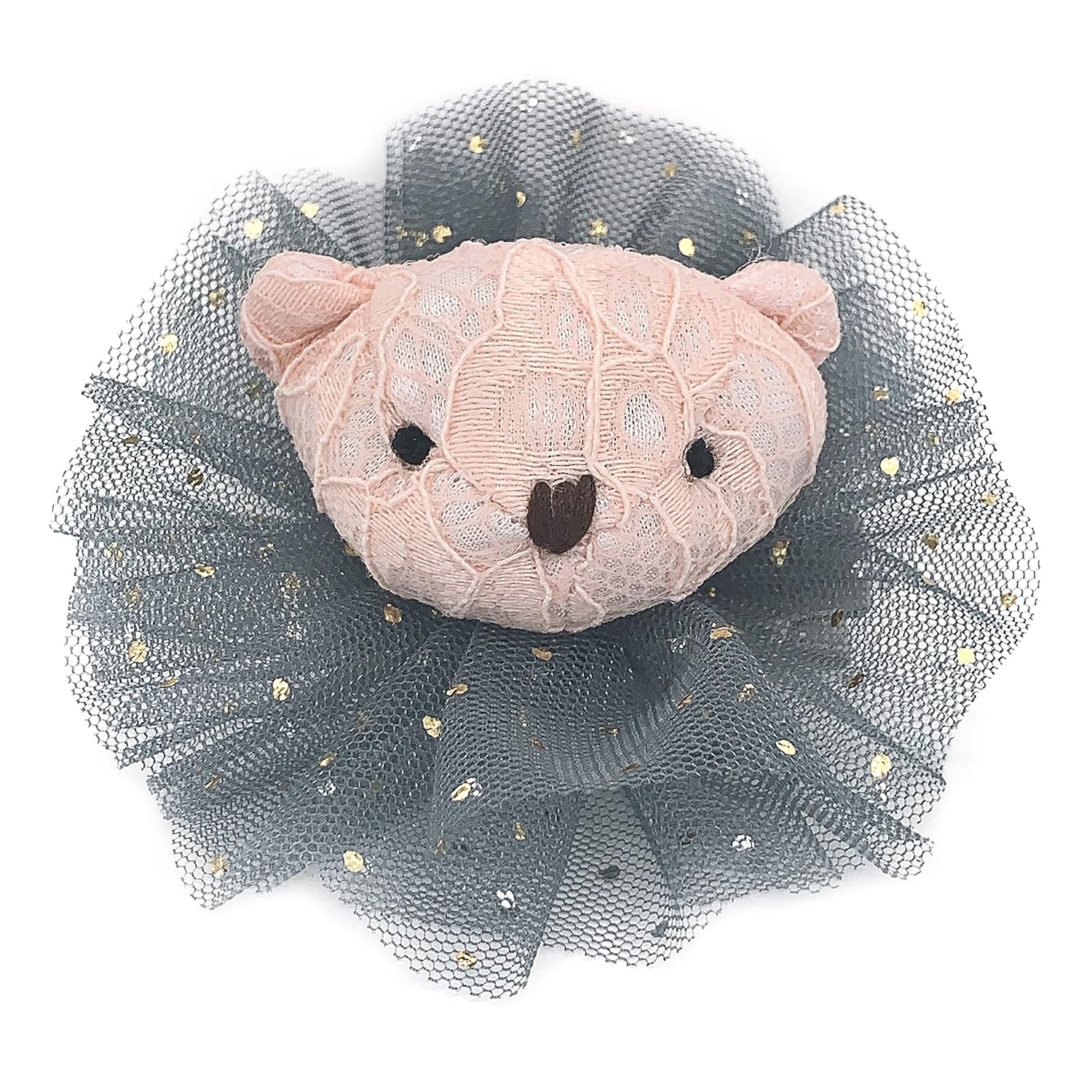 Amazon.com : Premium 3" Girls Teddy Bear Hair Clip Accessories Unique ...