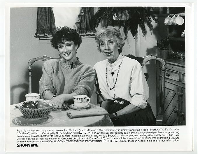 MOVIE PHOTO: Growing Up On Familytime-Ann Guilbert-Hallie Todd-8x10-B&W ...