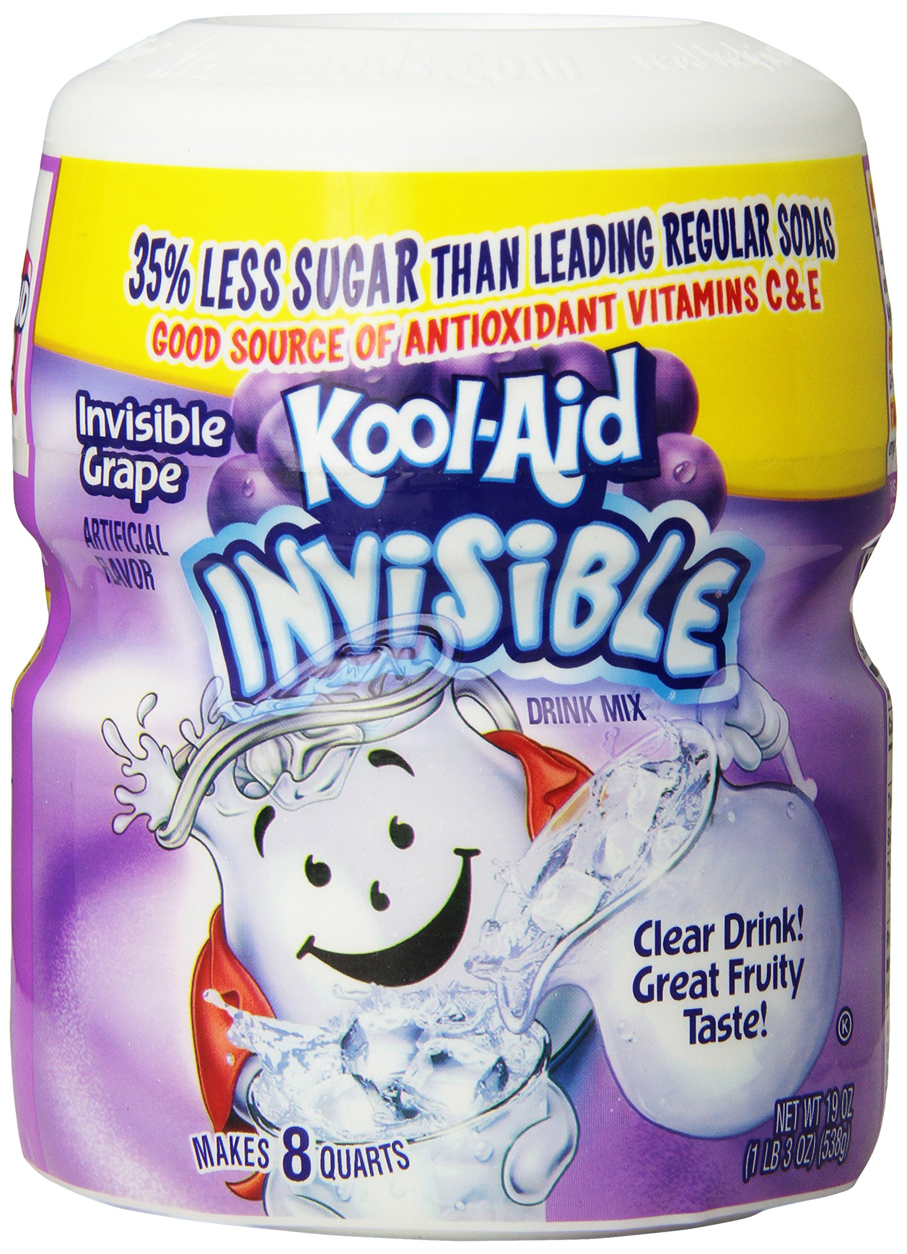 Amazon.com : Kool-Aid Flavored Drink Mix, Sugar Sweetened Cherry, 19 ...