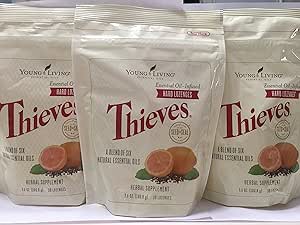 Amazon.com: Thieves Hard Lozenges 30 ct (3 Packages) by Young Living ...