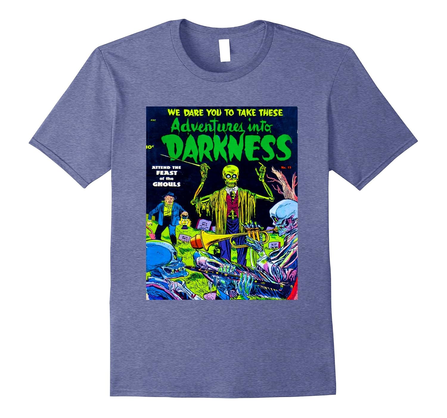 Skeleton Band Vintage Horror Comic Book T Shirt TJ Theteejob
