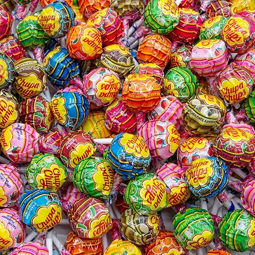 Chupa Chups Lollipop Assorted 2 lb – 8 Flavors, Individually Wrapped ...