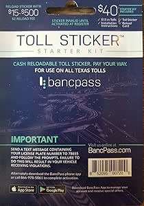 Amazon.com: EZ Tag Toll Sticker for Texas and Kansas: Car Electronics