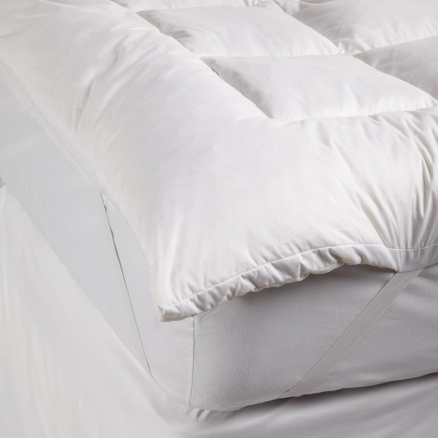 Simple Comforts - Colchón de Plumas y Plumas con Correa de Anclaje de ...