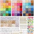 Amazon.com: QUEFE 15350pcs, 72 Colors Clay Beads for Bracelet Making ...