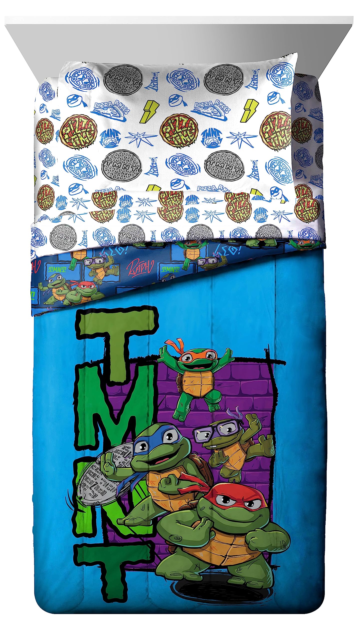 Jay Franco Nickelodeon Teenage Mutant Ninja Turtles Twin Comforter Set ...
