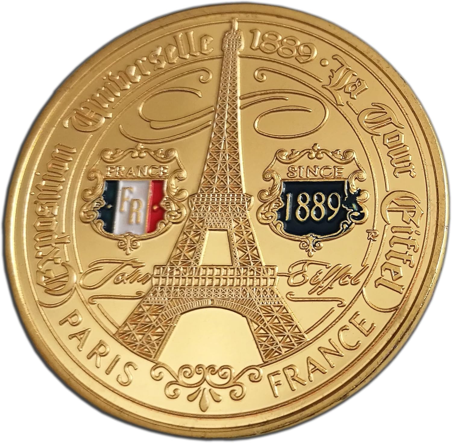France Paris Eiffel Tower collectable & commemorative beautiful gold ...